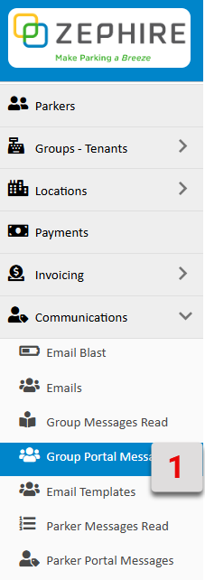 Group Admin Portal Messages – Zephire Support