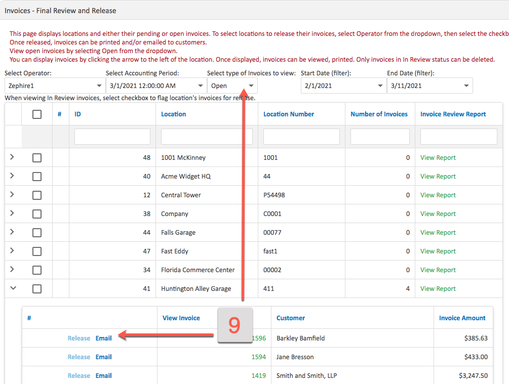 One Off Invoices – Zephire Support