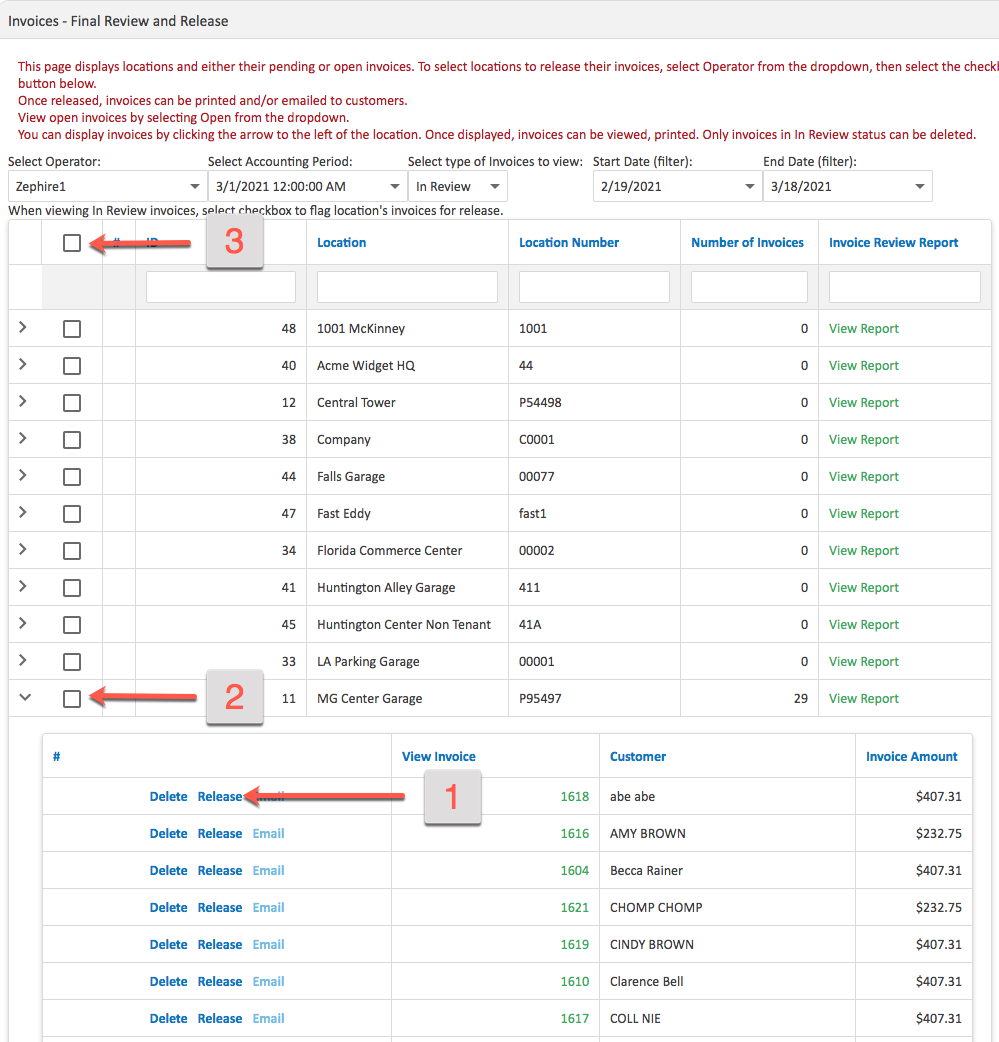 Invoicing - Monthly Recurring Process – Zephire Support