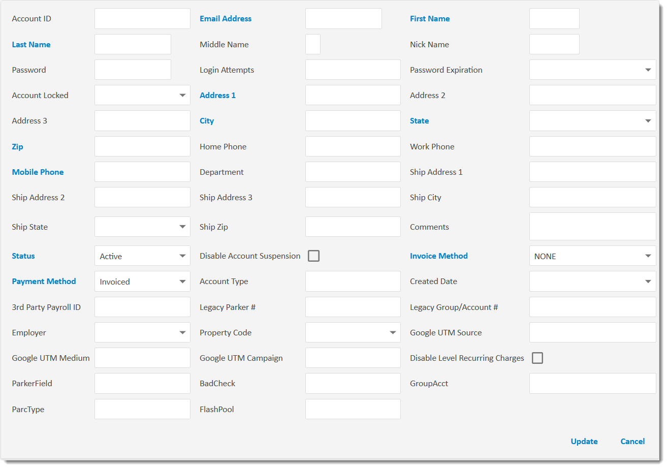 Setting Up a New Individual Parker Profile – Zephire Support