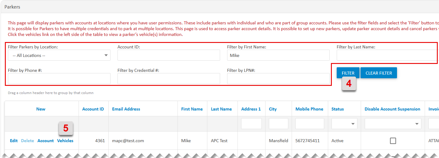 Setting Up a New Individual Parker Profile – Zephire Support
