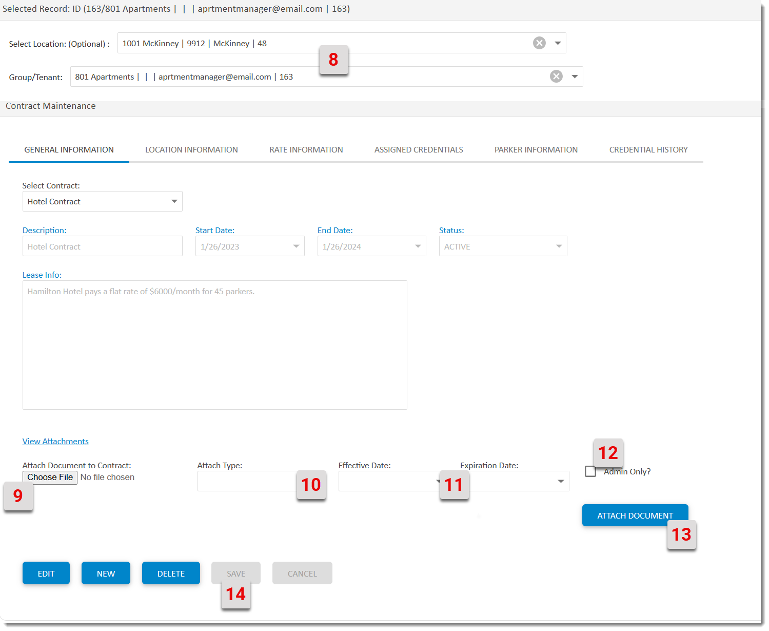 Rate-Based Contracts – Zephire Support